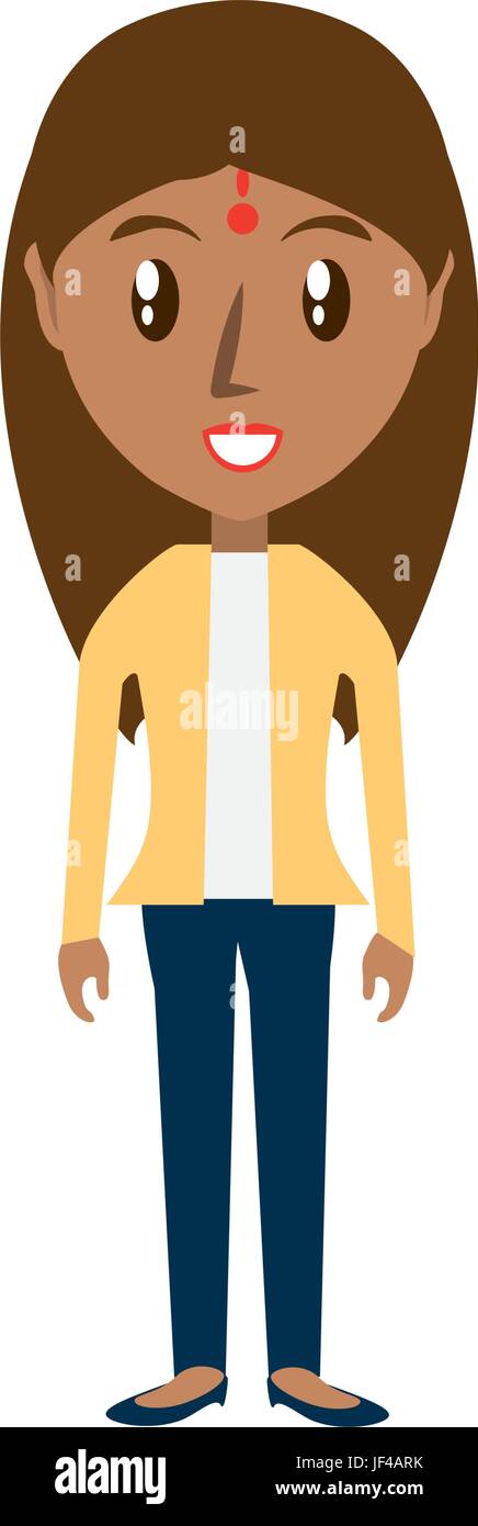 Young indian woman business Stock Vector Images - Alamy