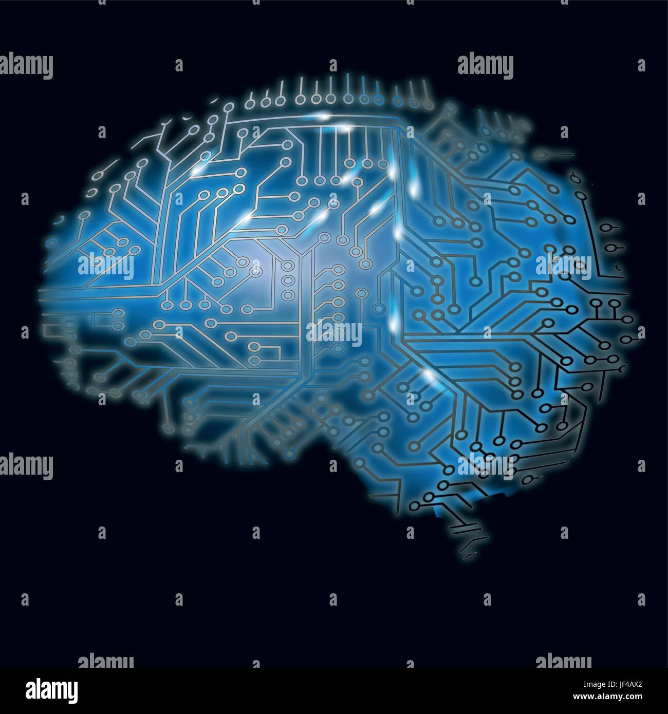 printed circuit board, vertebrate, brain, central nervous system ...