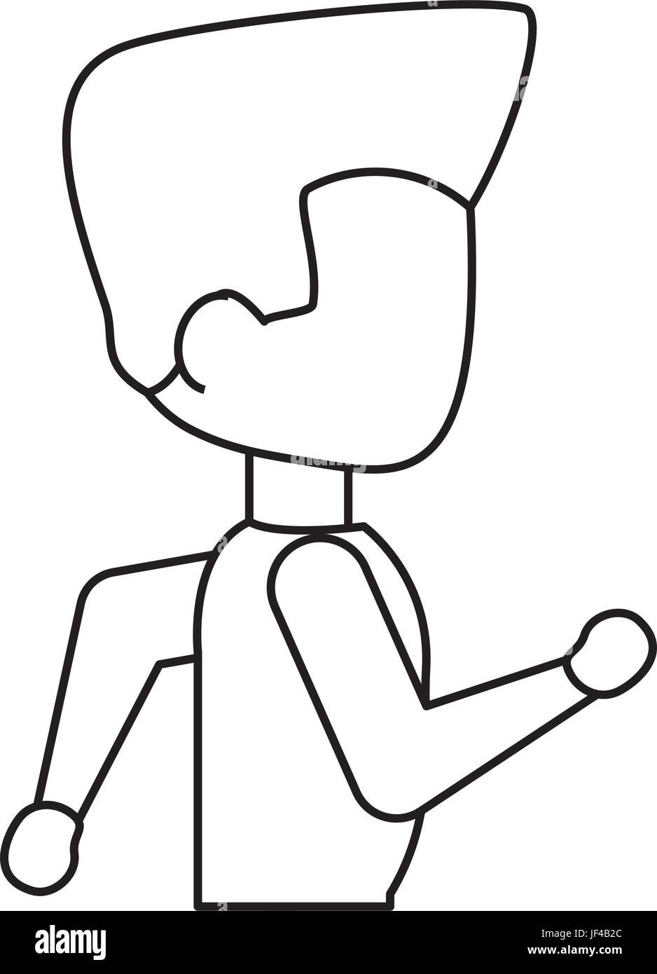 Man running cartoon Stock Vector Image & Art - Alamy