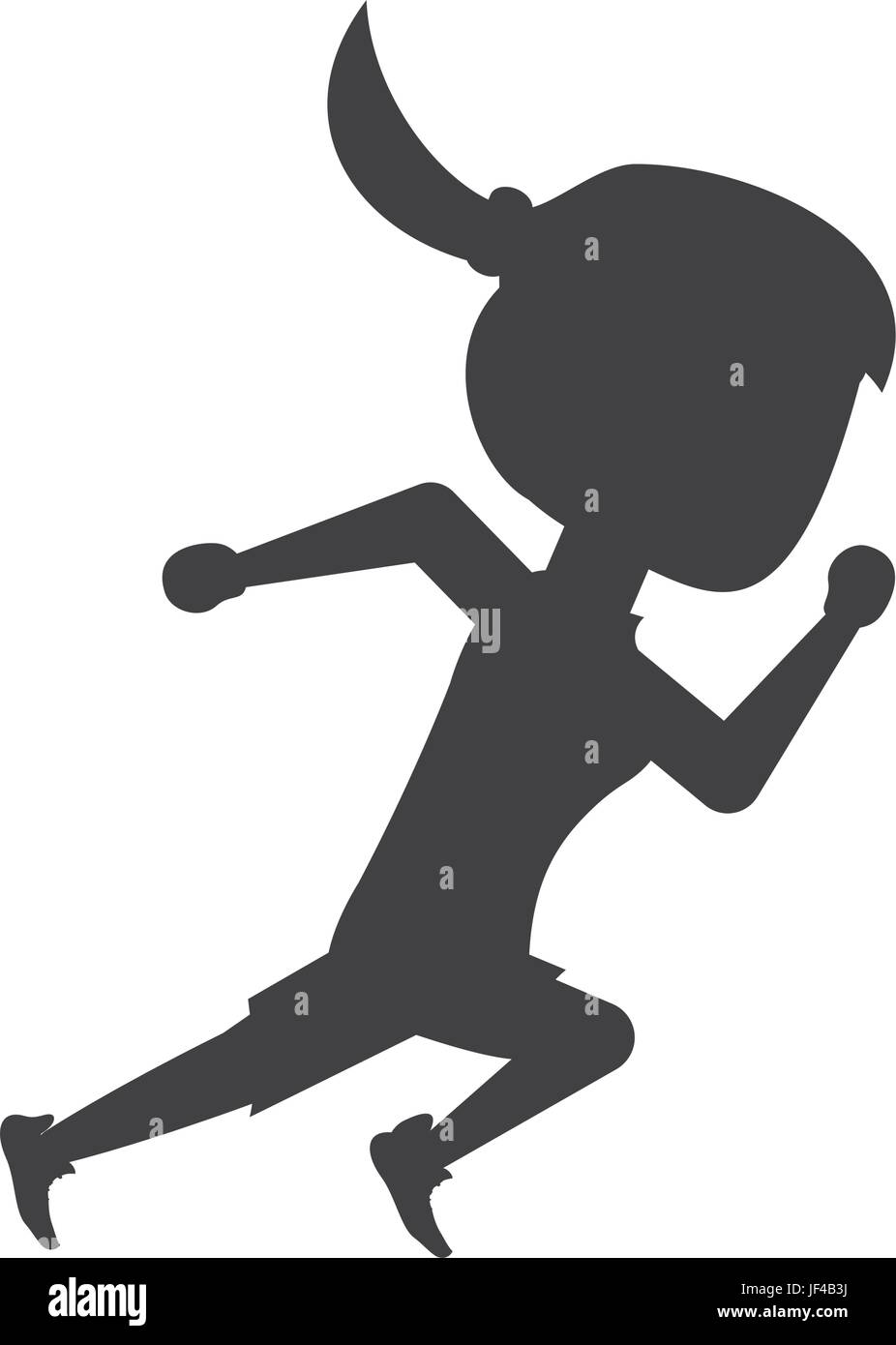 Woman running cartoon Stock Vector Image & Art - Alamy