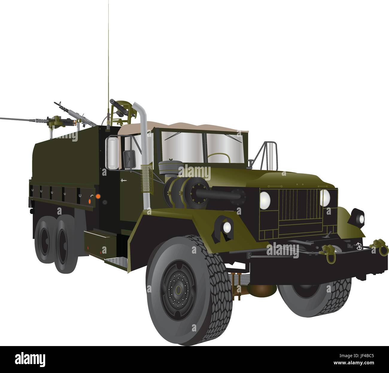 Army vehicle convoy Stock Vector Images - Alamy