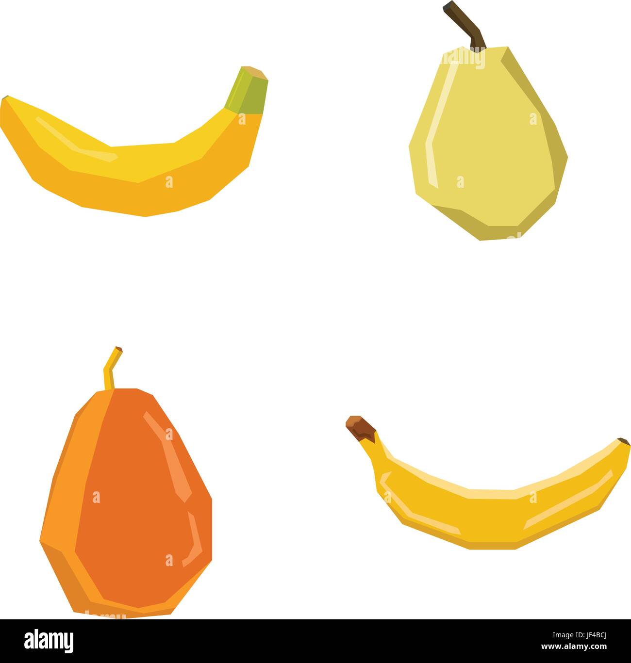 Set of geometric fruits Stock Vector Image & Art - Alamy