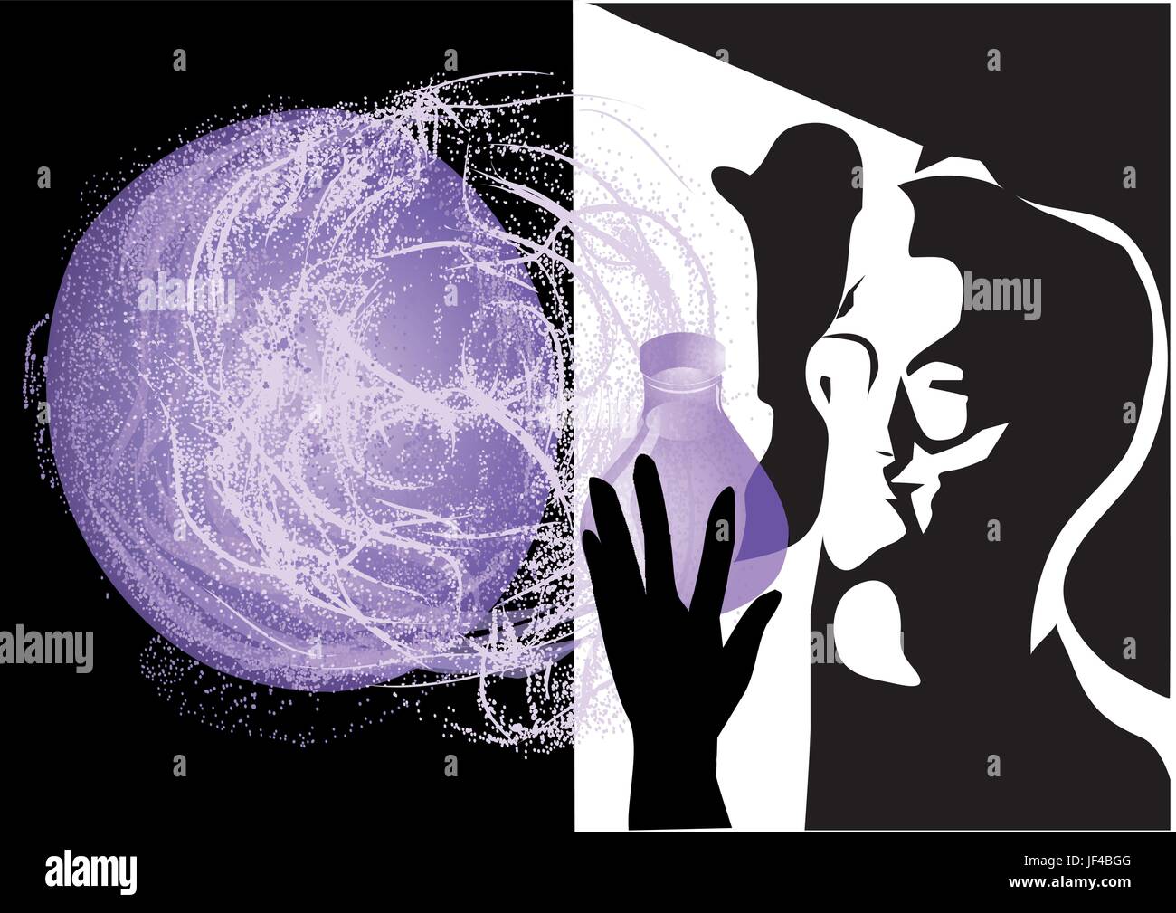 Sudden discovery Stock Vector Images - Alamy