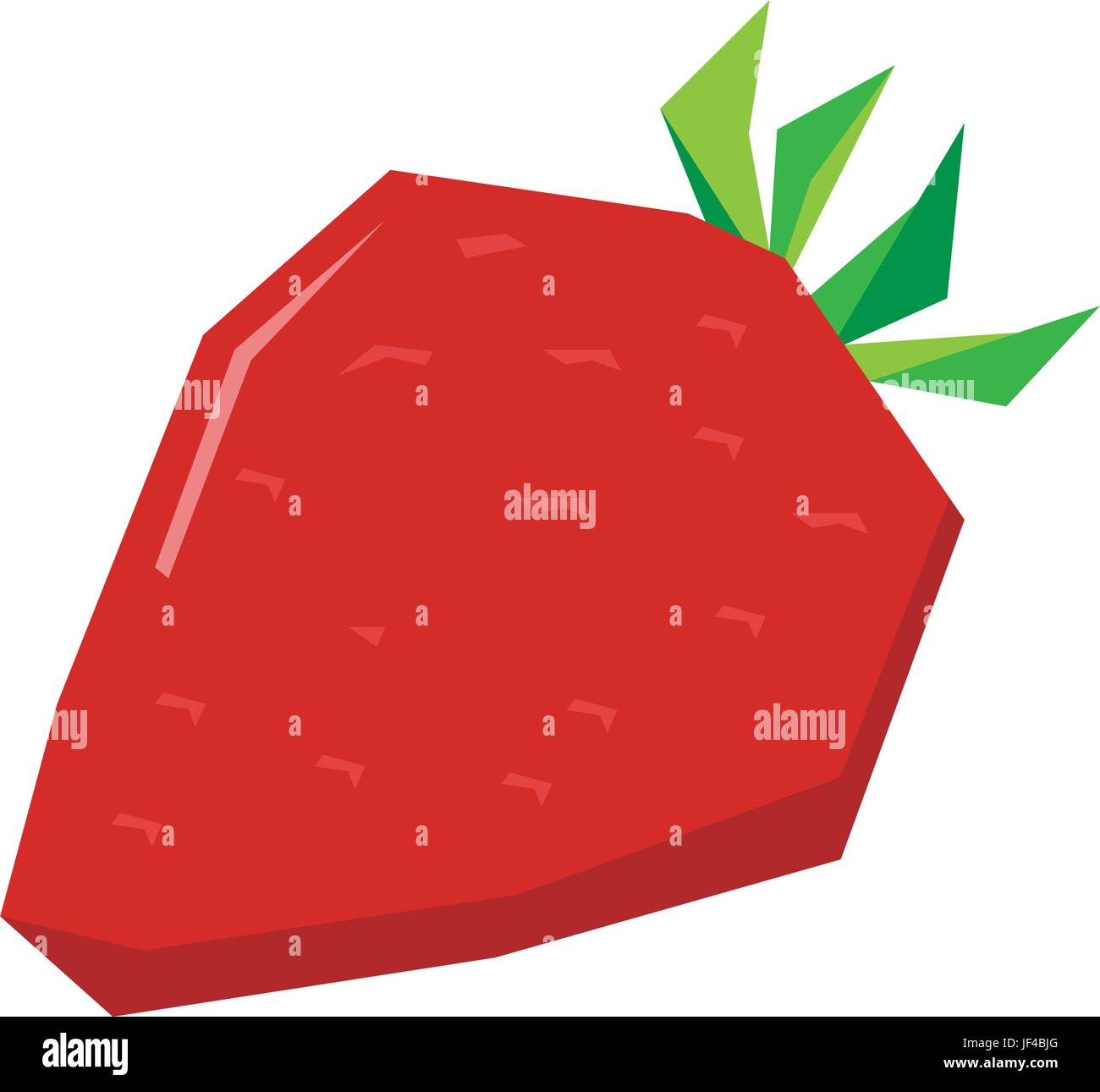 Isolated geometric strawberry Stock Vector Image & Art - Alamy