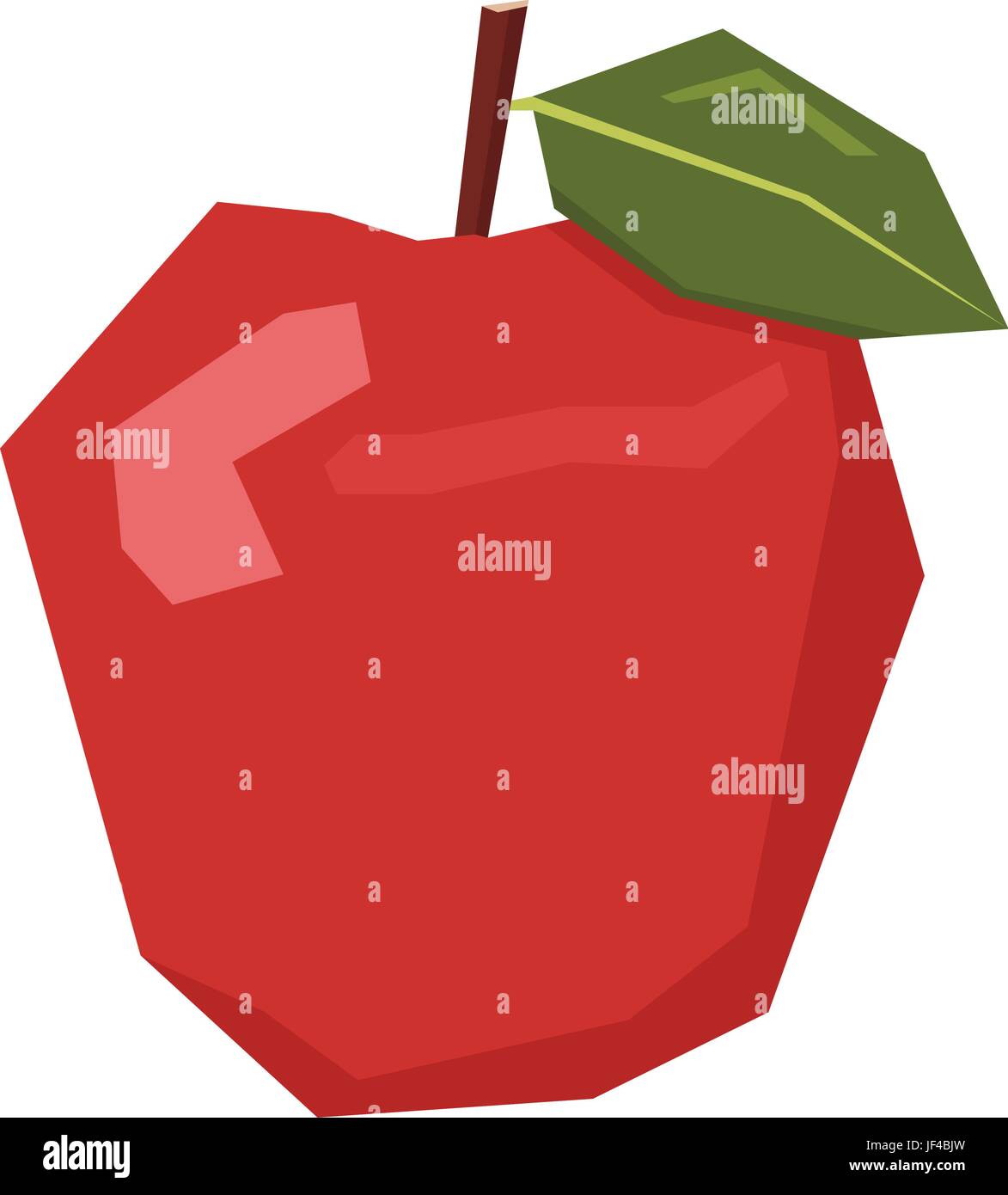 Geometric apple hi-res stock photography and images - Alamy