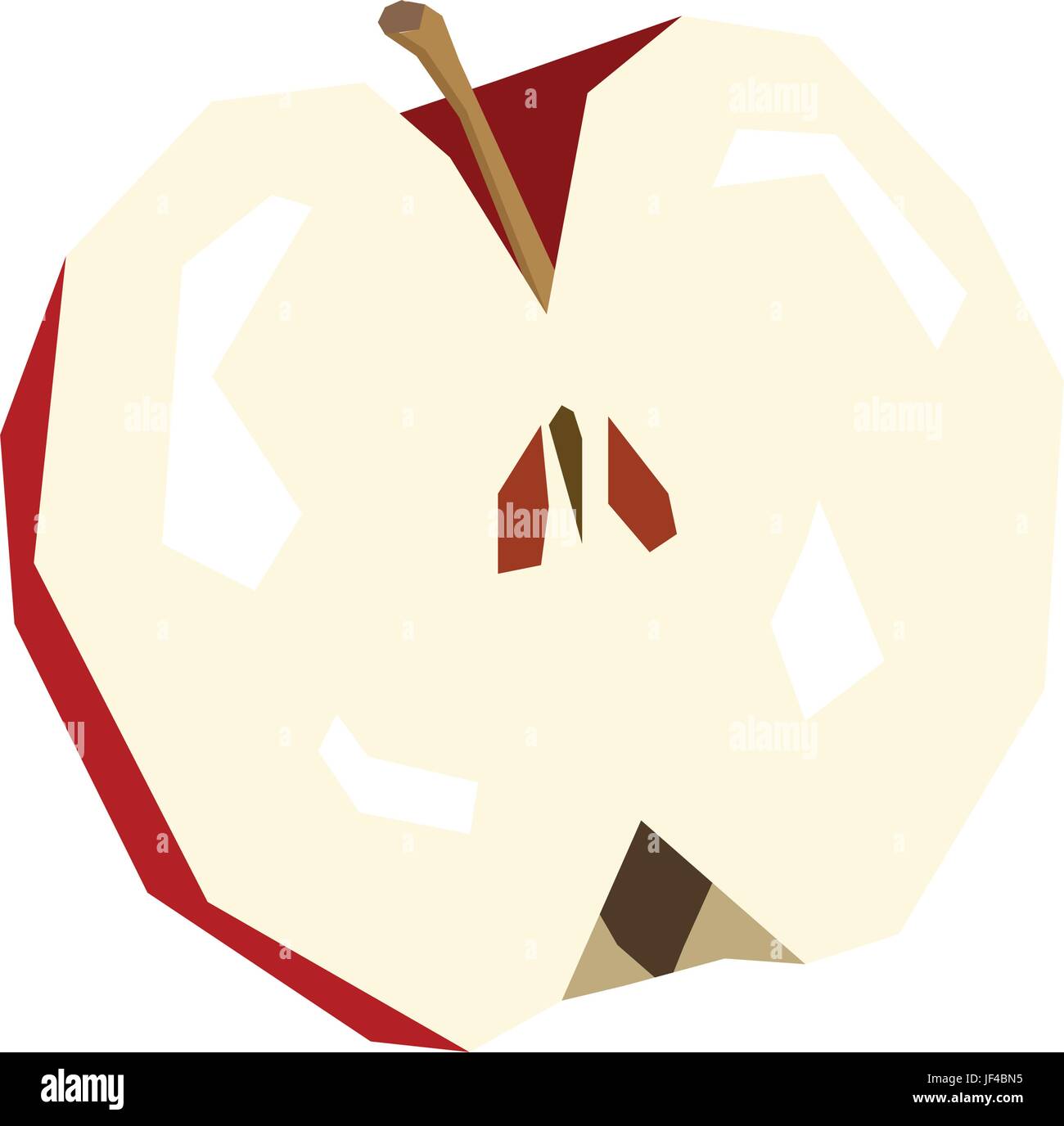 Geometric apple Stock Vector Images - Alamy