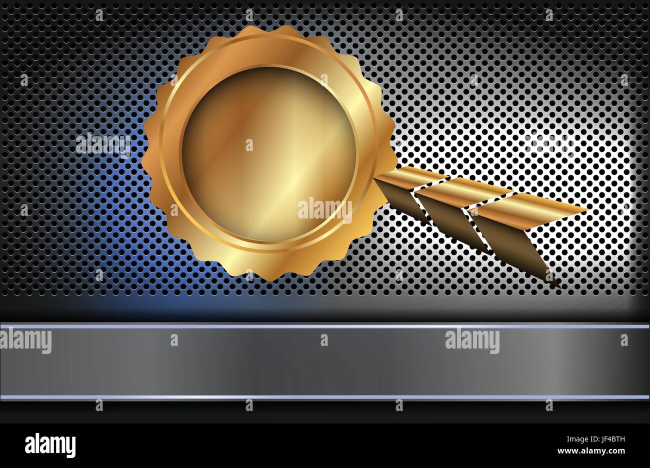 ring, circle, darts, arrows, metallic, badge, gold, grating, grate ...