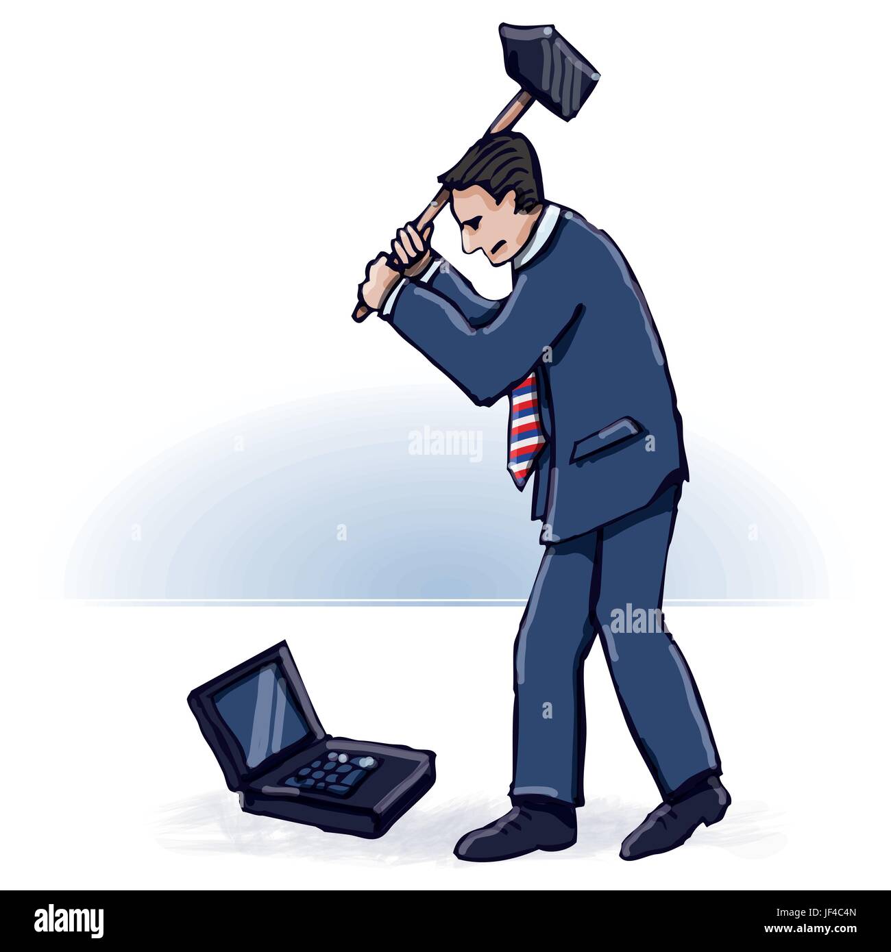 Hammer into place Stock Vector Images - Alamy