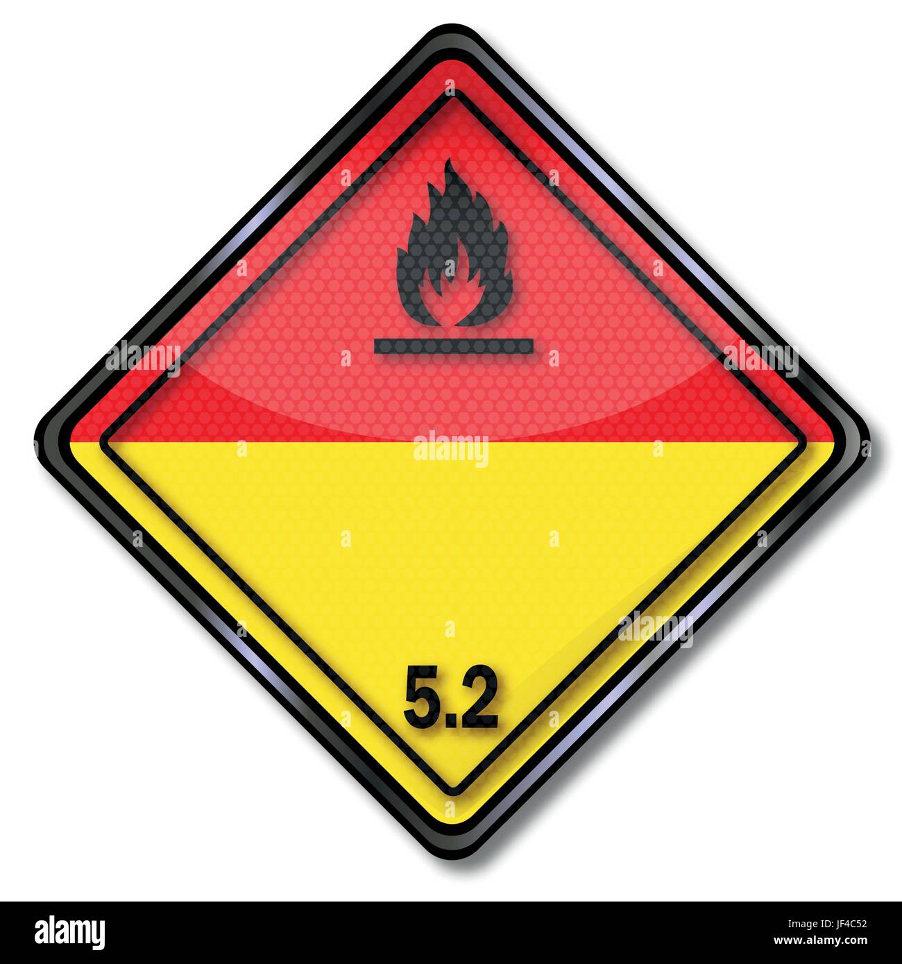 danger signs hazardous materials class 5.2 Stock Vector Image & Art - Alamy