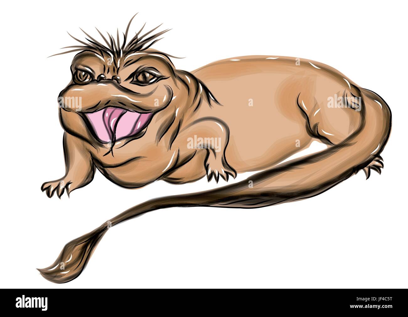 isolated, comic, animal, friendly, kind, anonymous, illustration ...