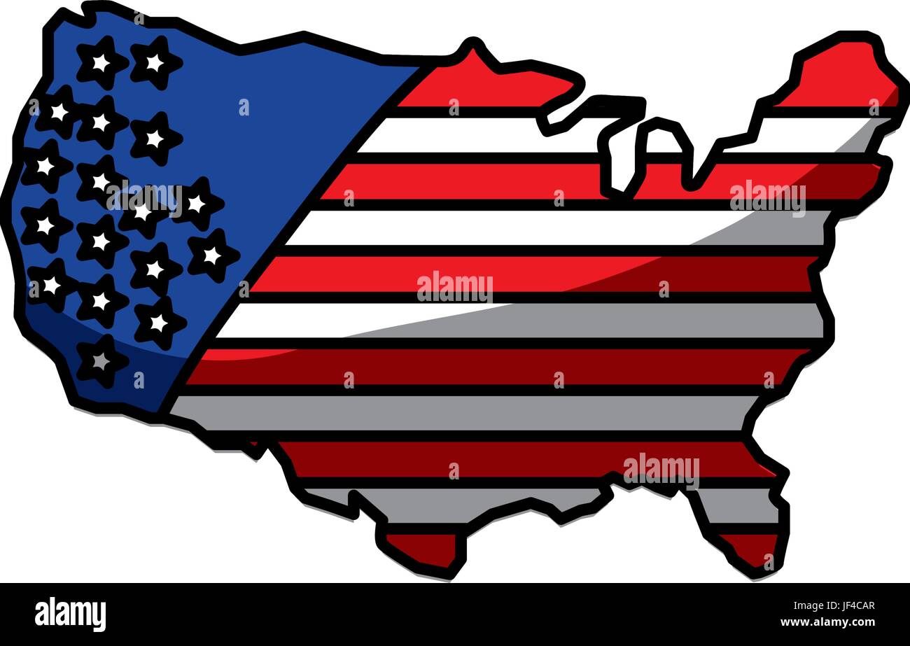 Map of north america with shadows hi-res stock photography and images ...