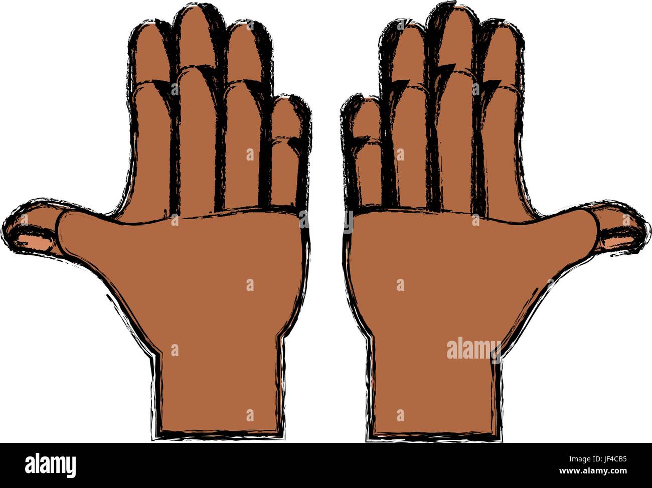 Hands with palms open Stock Vector Image & Art - Alamy