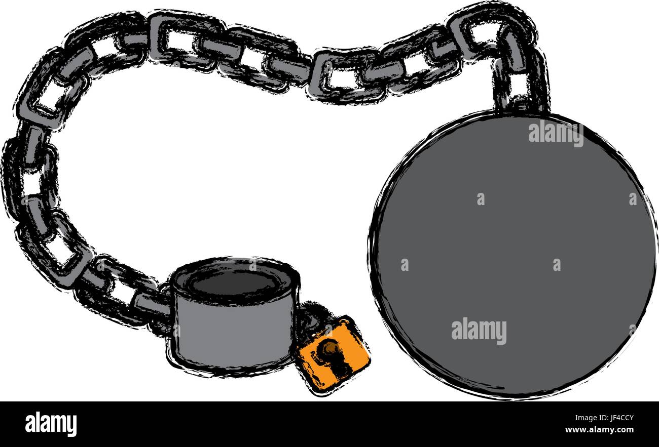 Slave chain isolated Stock Vector Image & Art - Alamy