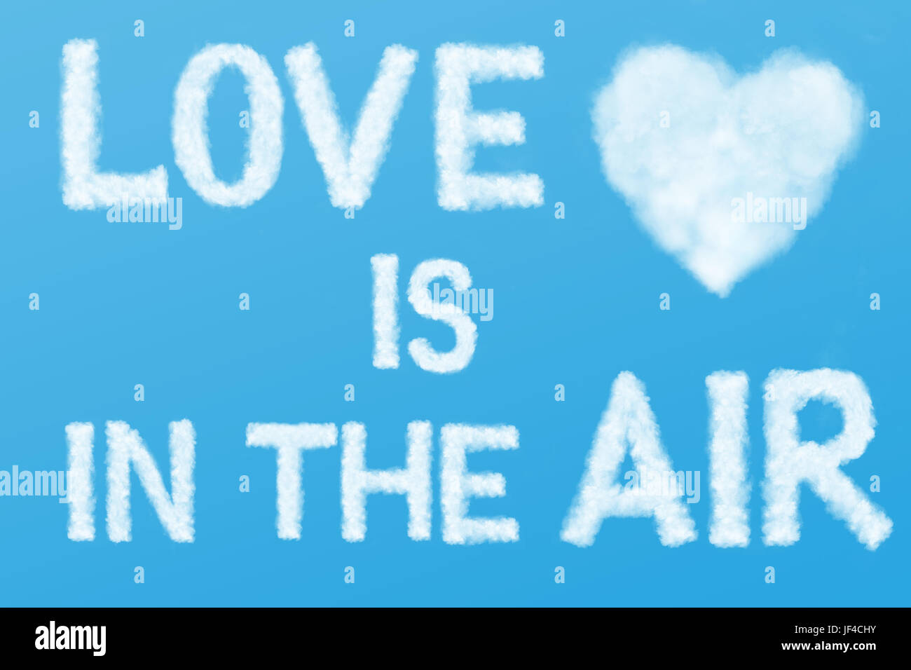 Heart in sky writing in hi-res stock photography and images - Alamy
