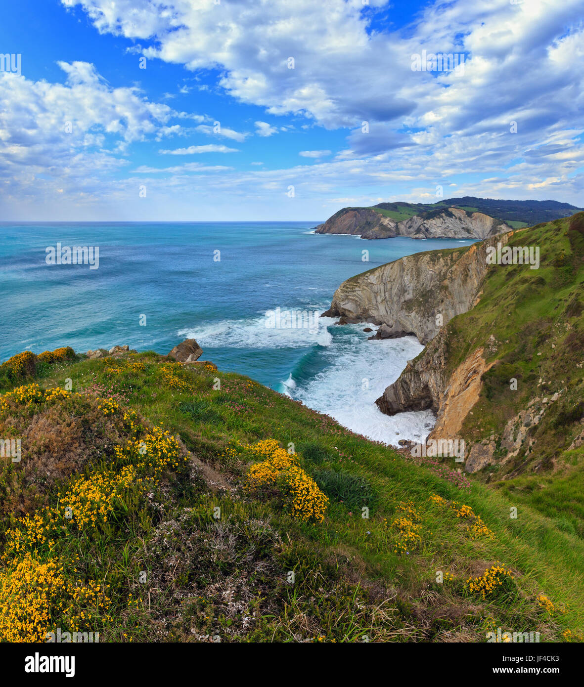 Summer ocean bay coastline view Stock Photo - Alamy