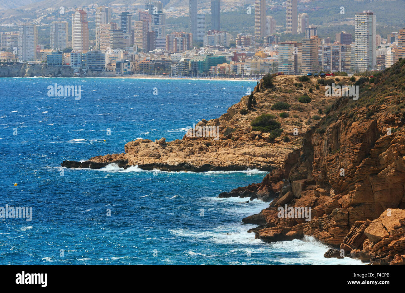 Benidorm city coast view (Spain Stock Photo - Alamy