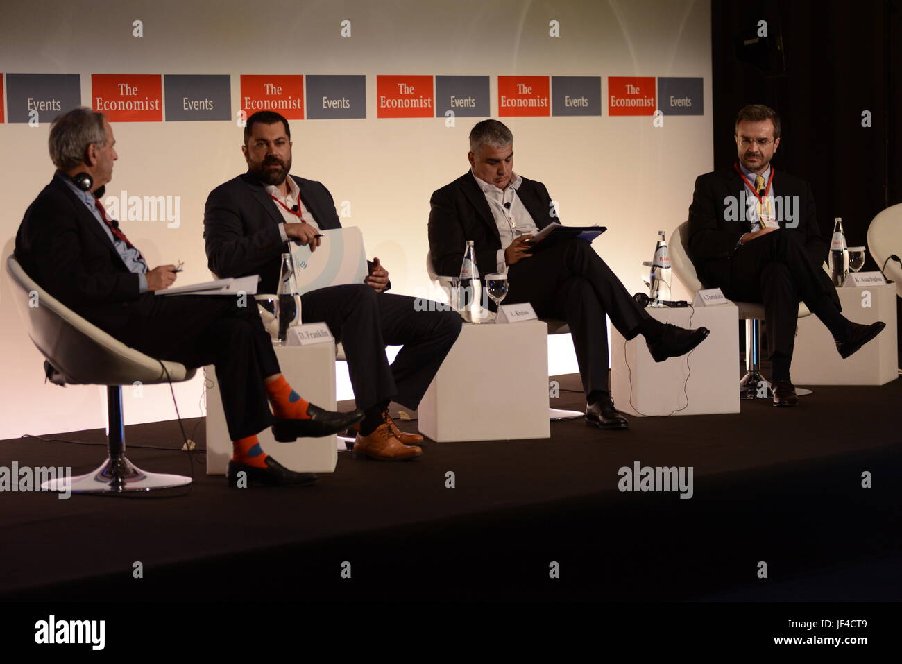 From the left side: Daniel Franklin executive editor of the Economist ...