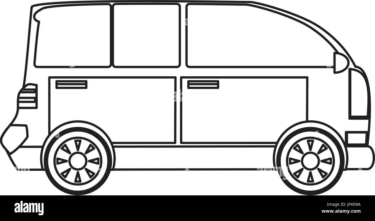 Van transport vehicle Stock Vector Image & Art - Alamy