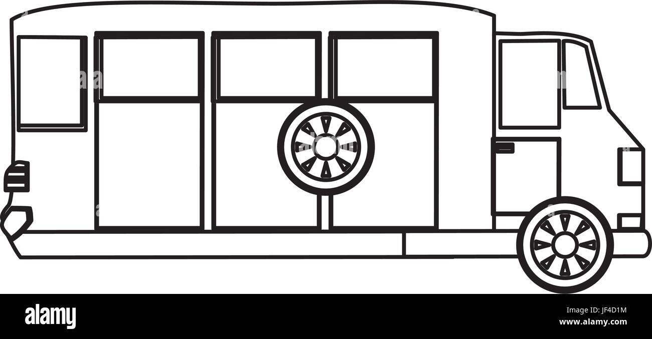 Van transport vehicle Stock Vector Image & Art - Alamy