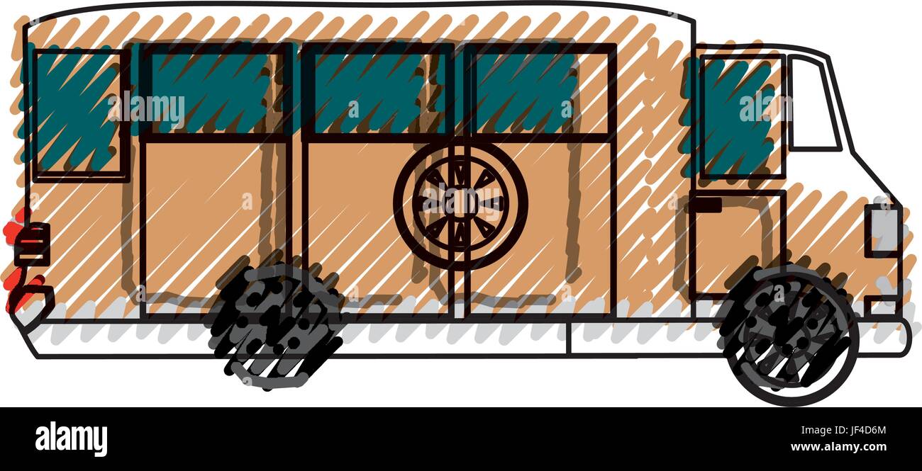 Van transport vehicle Stock Vector Image & Art - Alamy