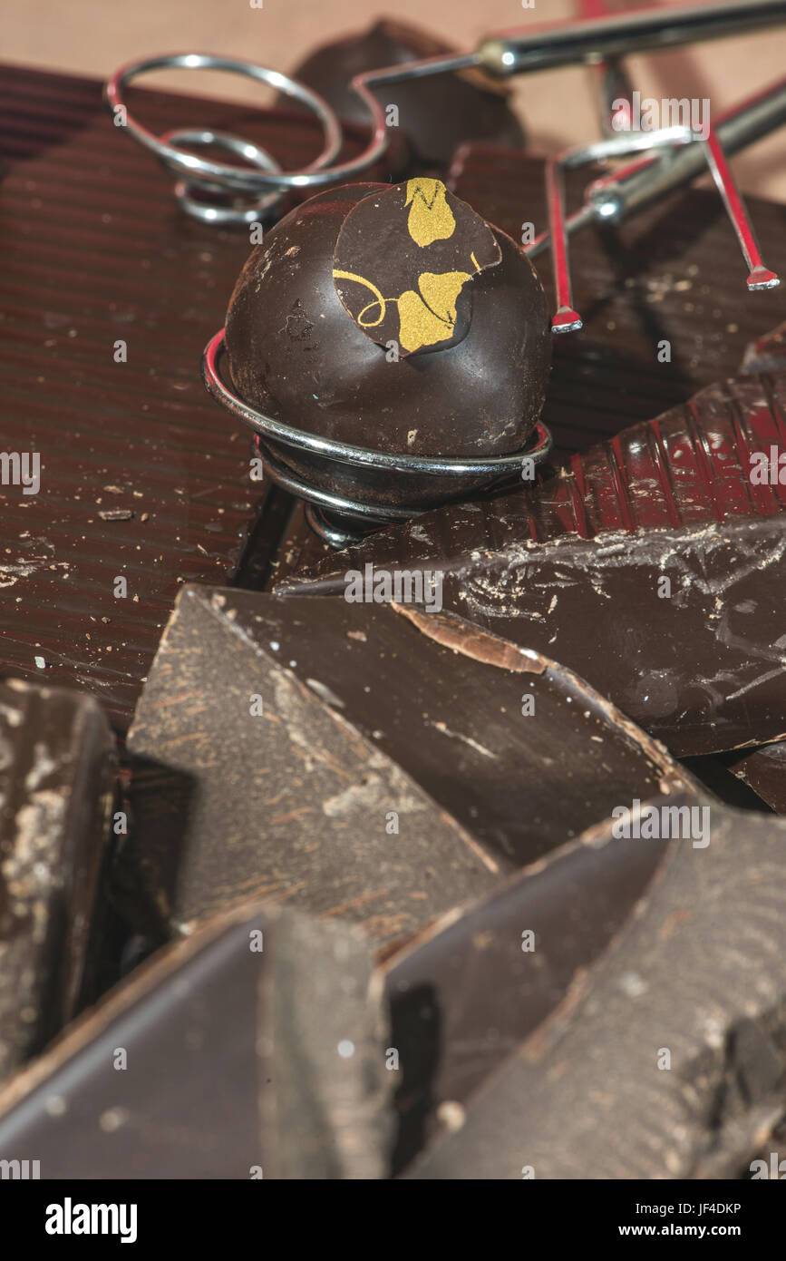 Tools for making chocolates Stock Photo - Alamy
