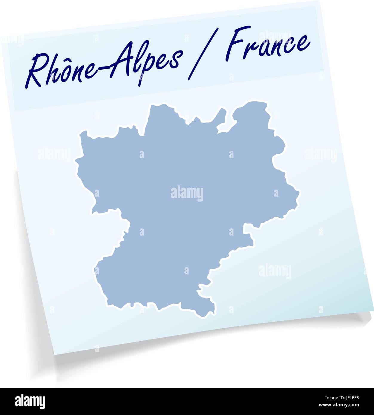 Rhone alpes france map Cut Out Stock Images & Pictures - Alamy
