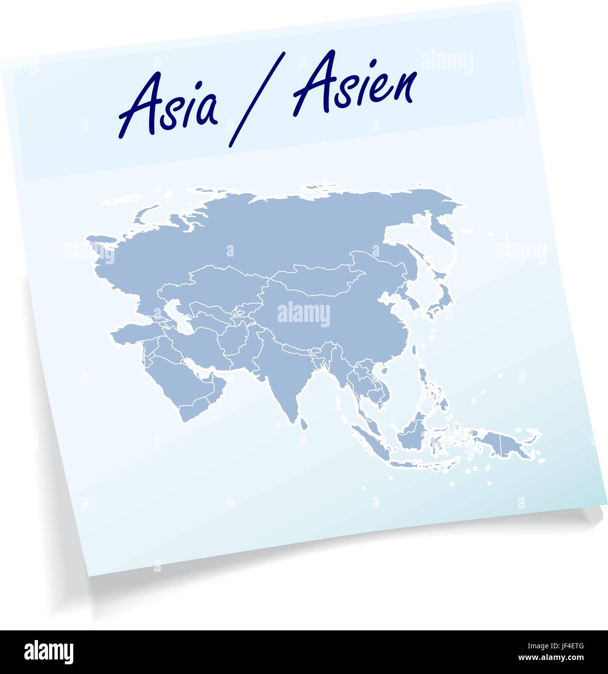 Landkarte asia hi-res stock photography and images - Alamy