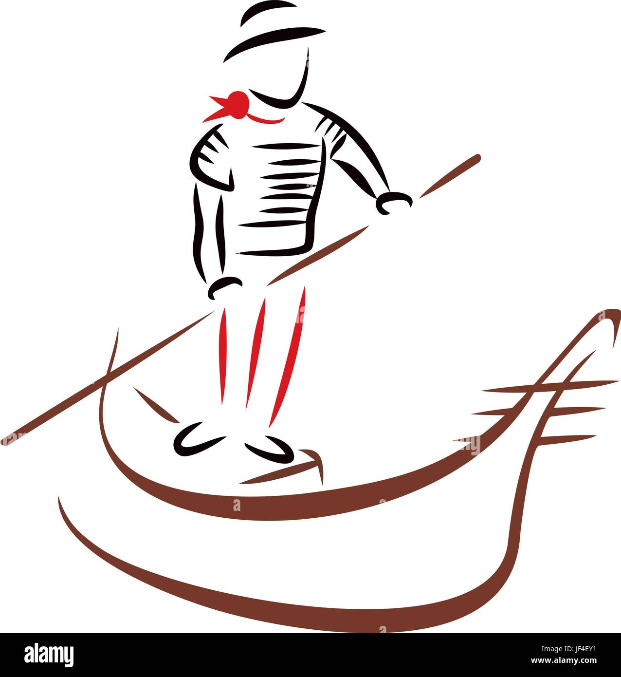 Rowing scull drawing hi-res stock photography and images - Alamy