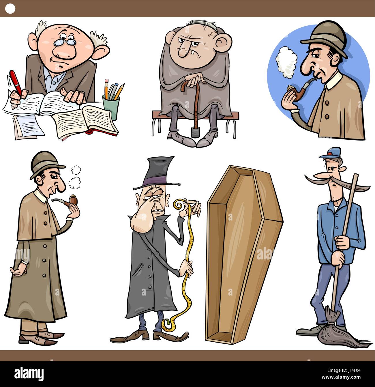 Grumpy inspector Stock Vector Images - Alamy