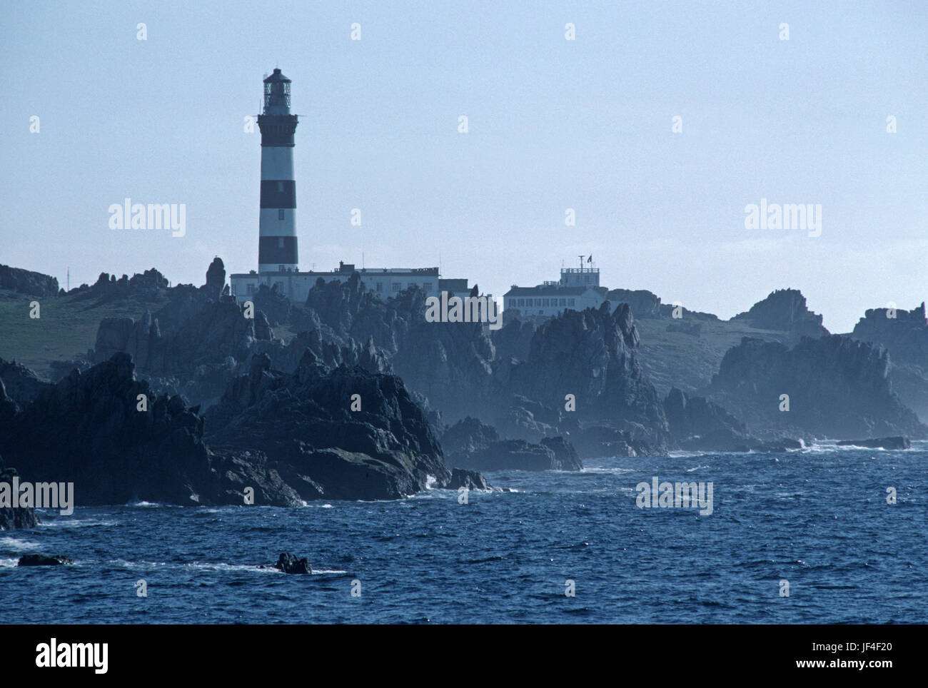 Phare de Creach, Creach lighthouse, Island of Ushant, Brittany, France ...