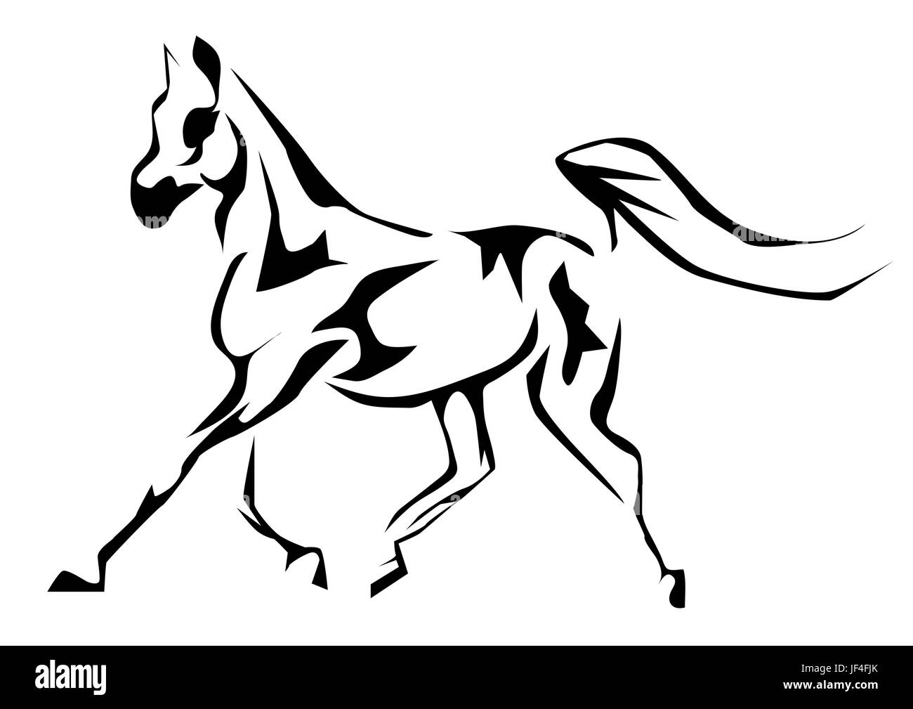 Mustang model Stock Vector Images - Alamy