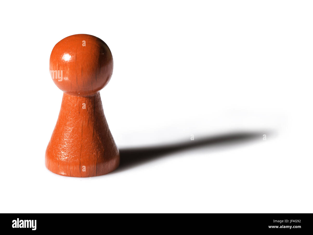 Red pawn on white background Stock Photo - Alamy
