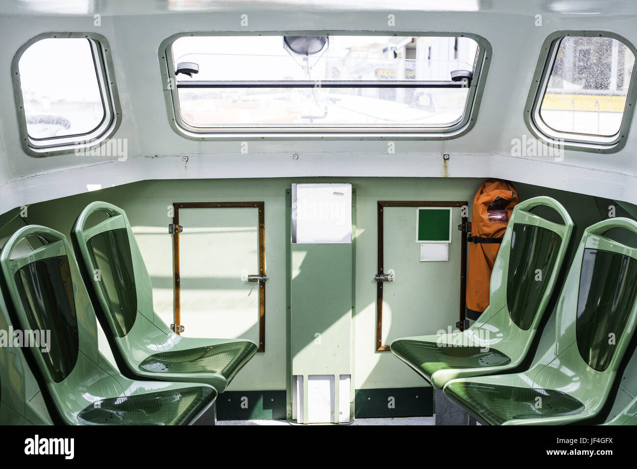 Inside small passenger ferry hi-res stock photography and images - Alamy