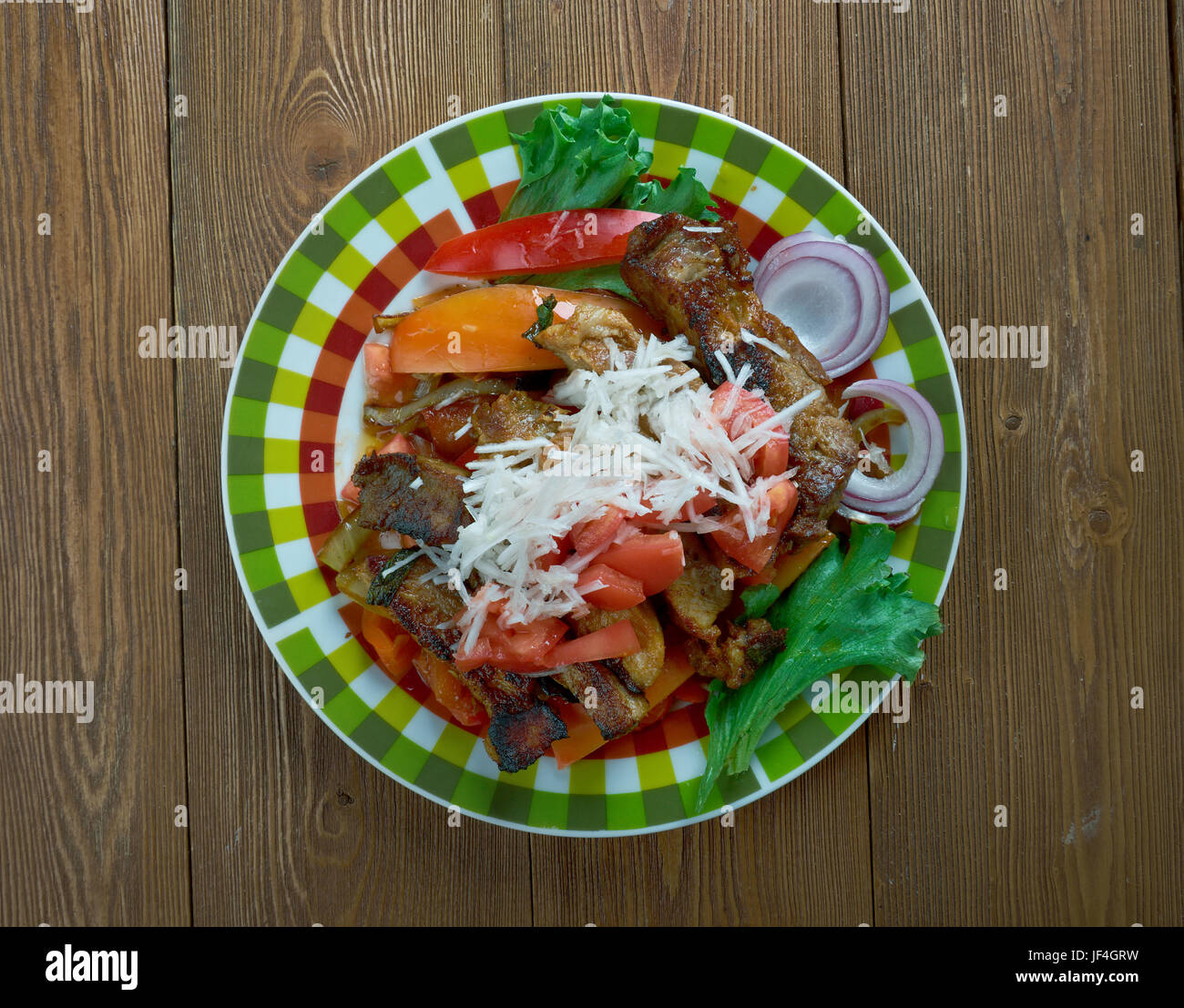 Mexican dish filet of beef Stock Photo - Alamy