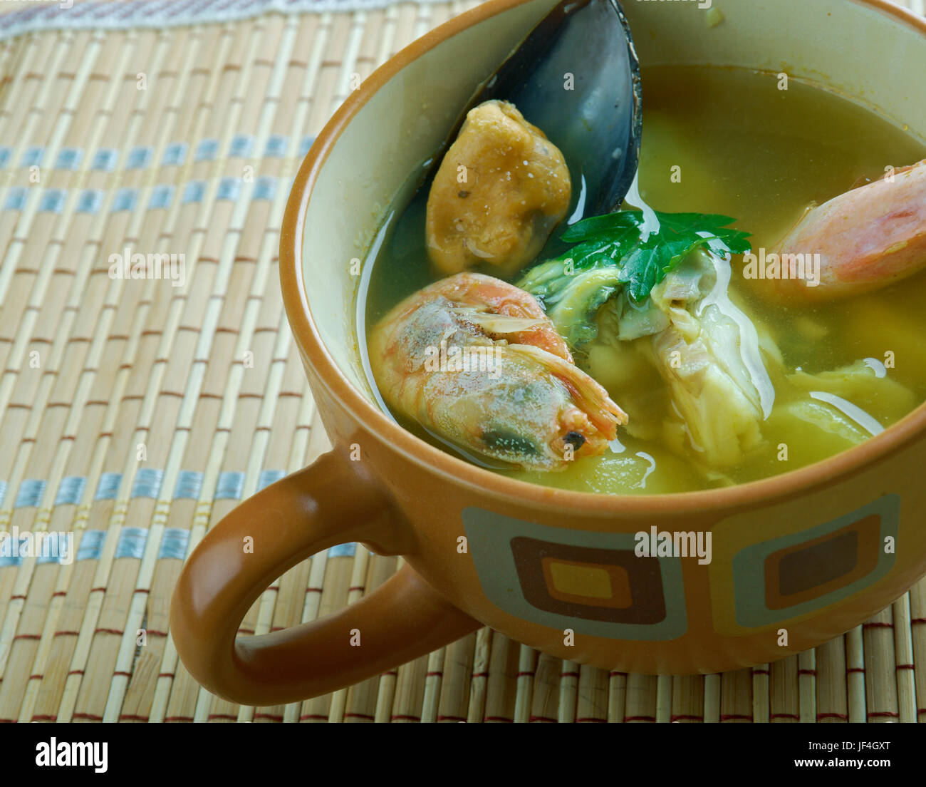 British seaside chowder Stock Photo - Alamy
