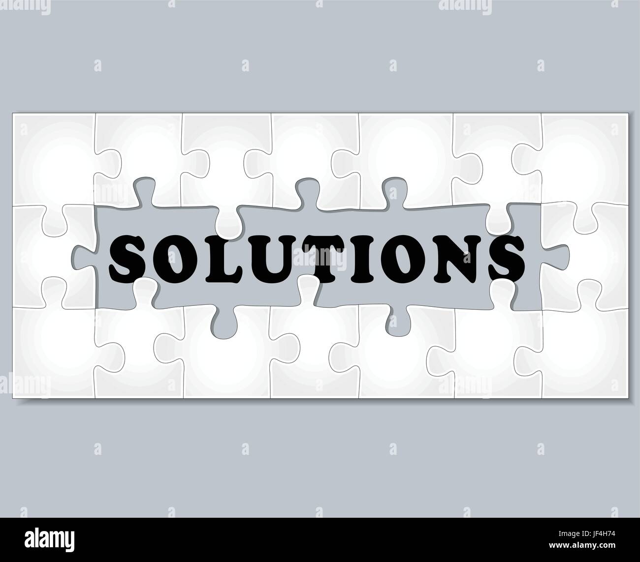 jigsaw puzzle solution Stock Vector Image & Art - Alamy