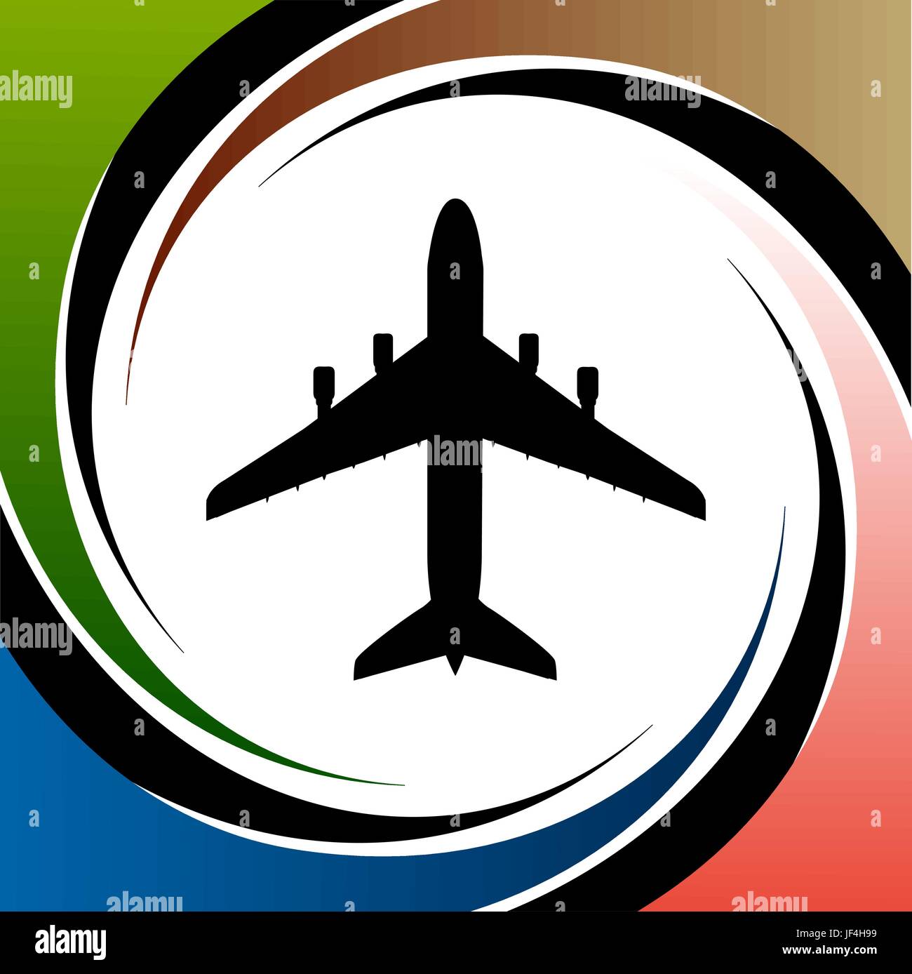 Approach flight Stock Vector Images - Alamy