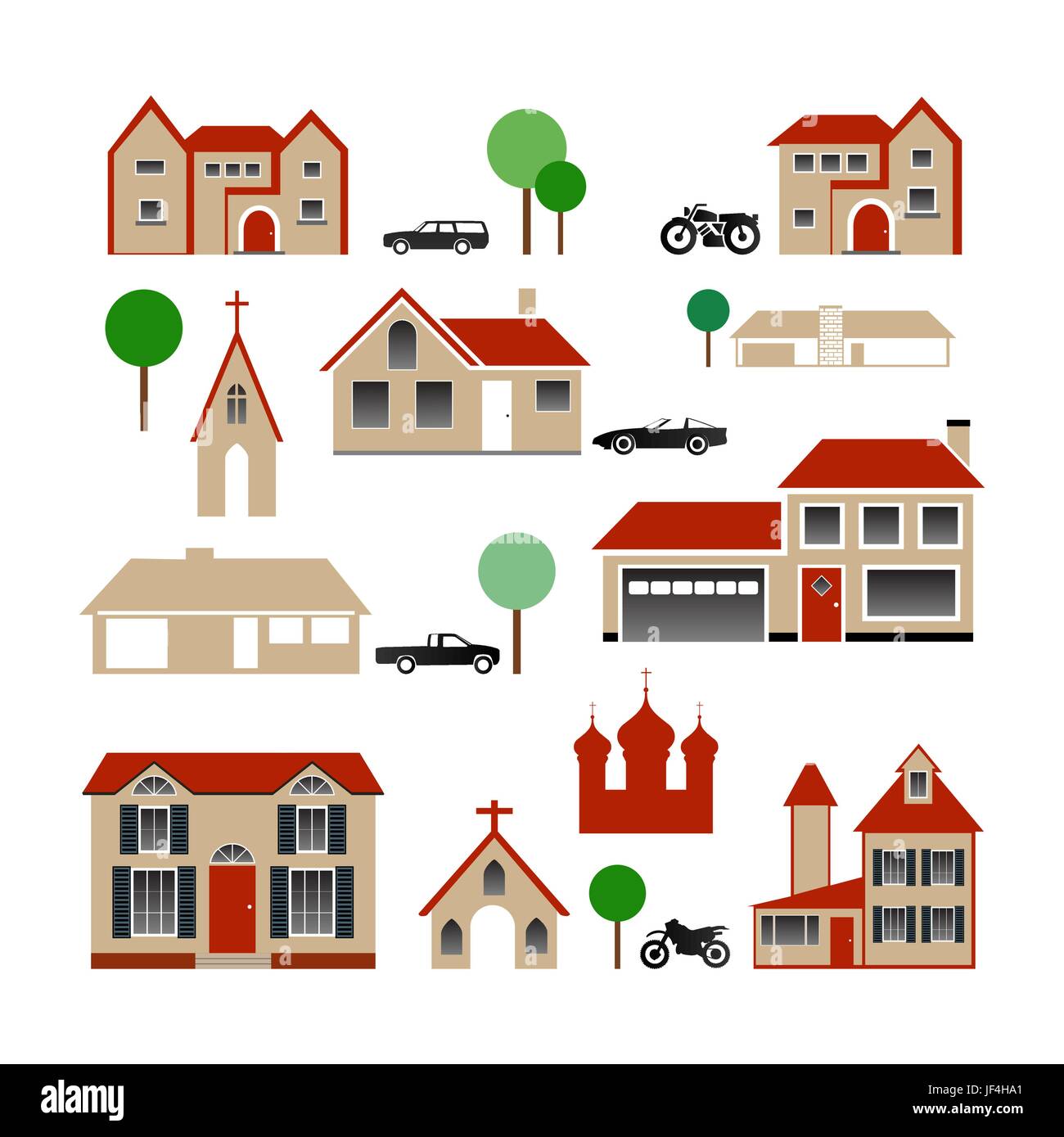 Model apartments Stock Vector Images - Alamy