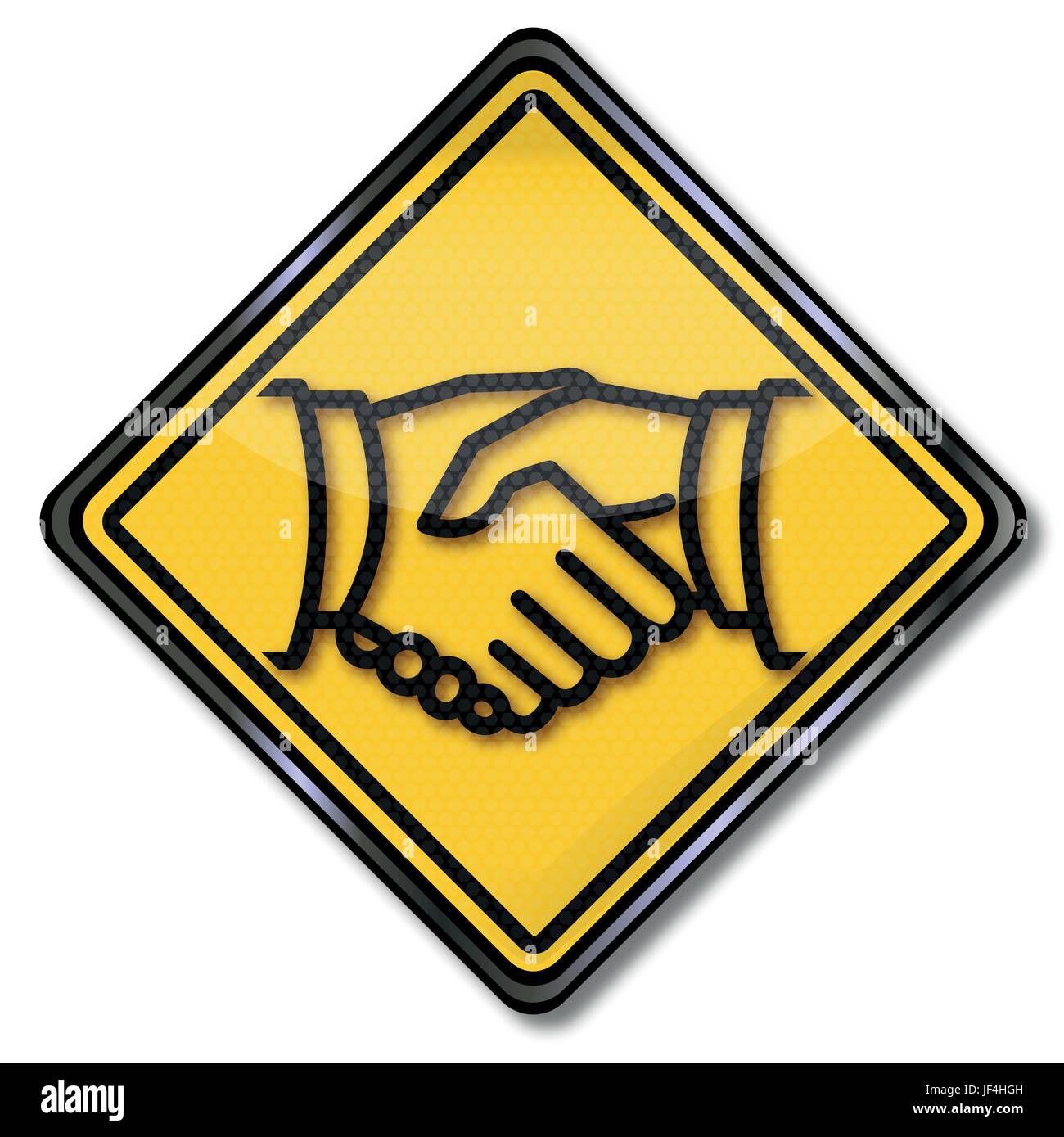 sign handshake and friendship Stock Vector Image & Art - Alamy