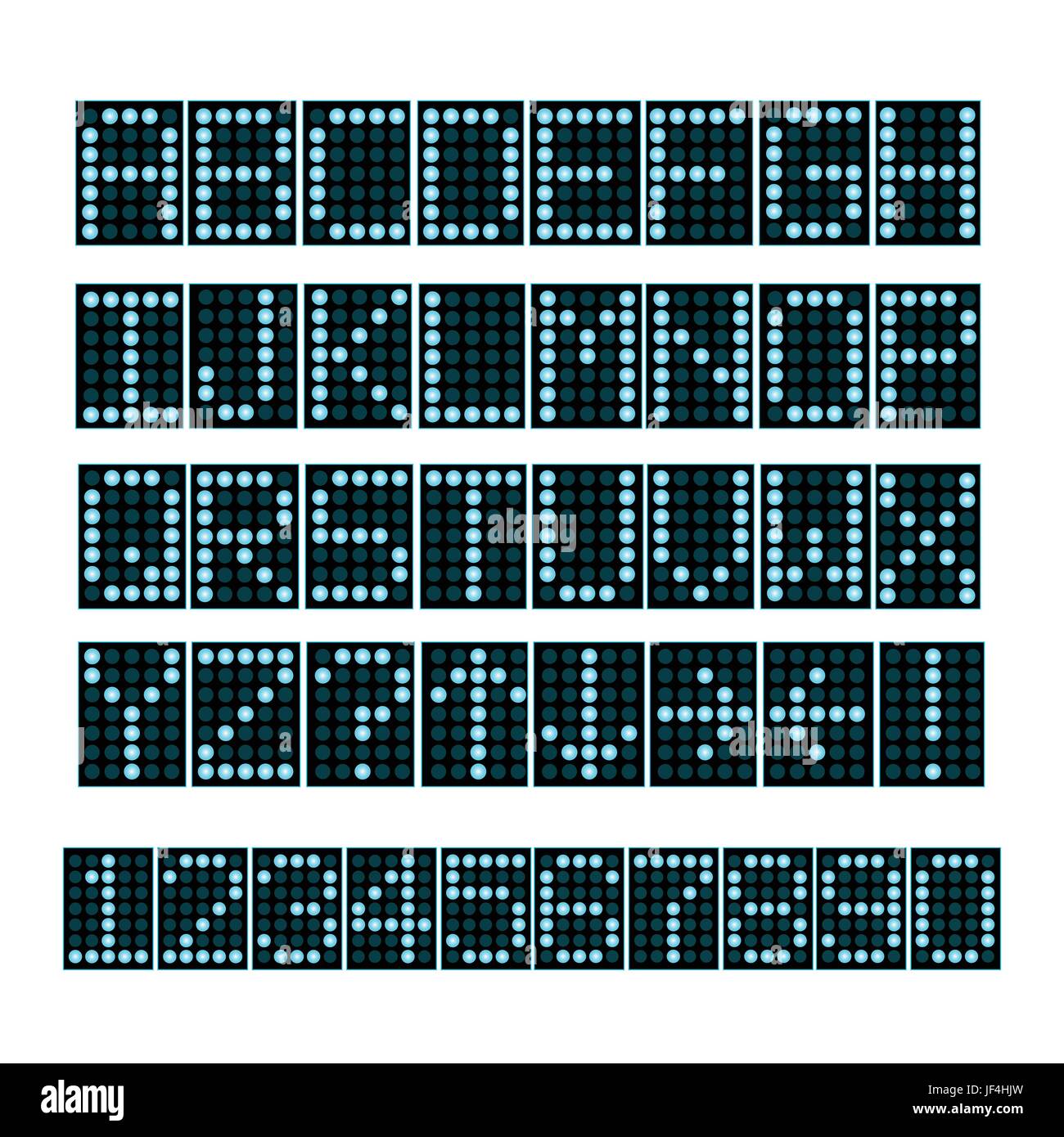 Matrix numbers letters Stock Vector Images - Alamy