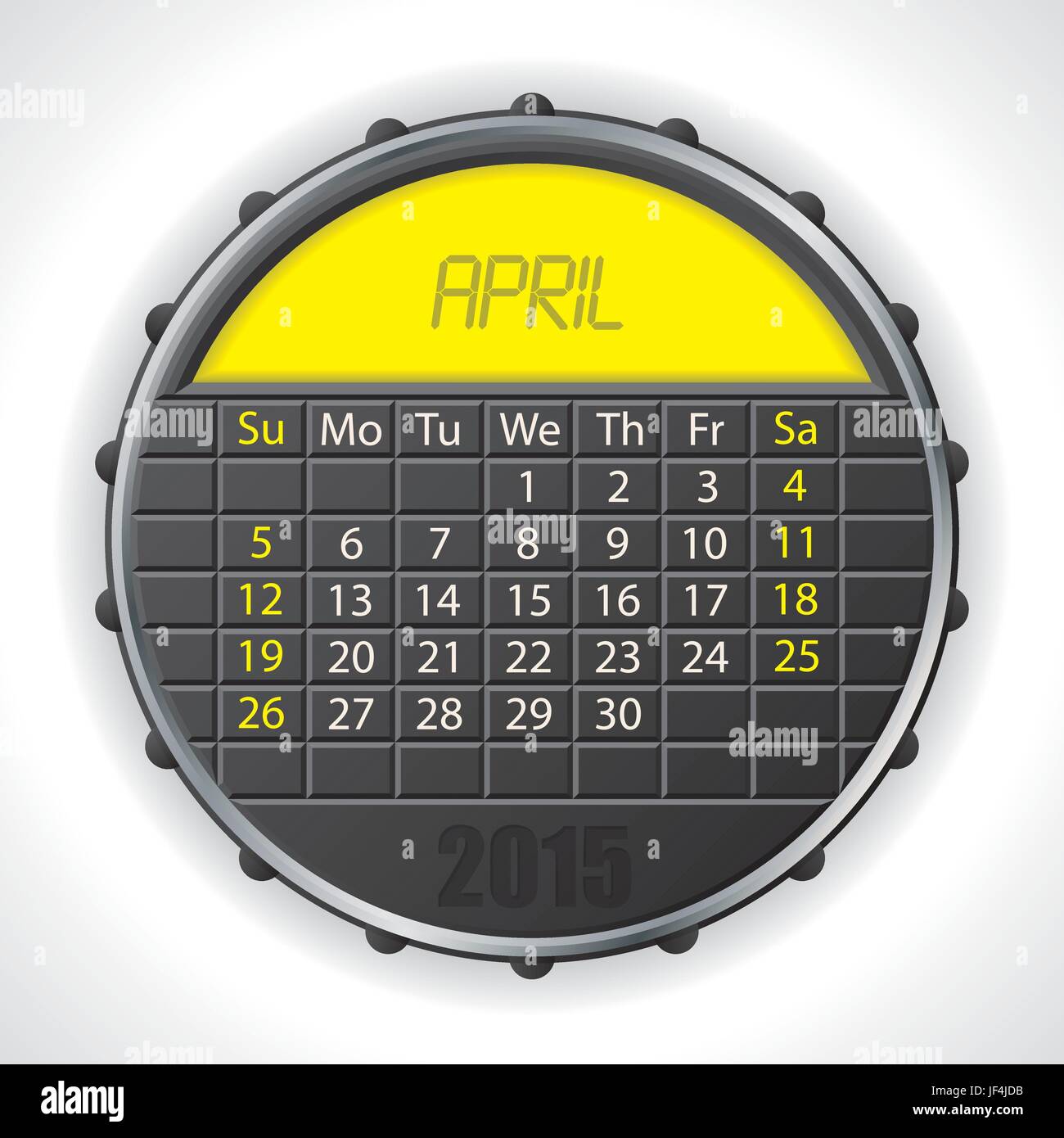 Calendar2015 Stock Vector Images - Alamy