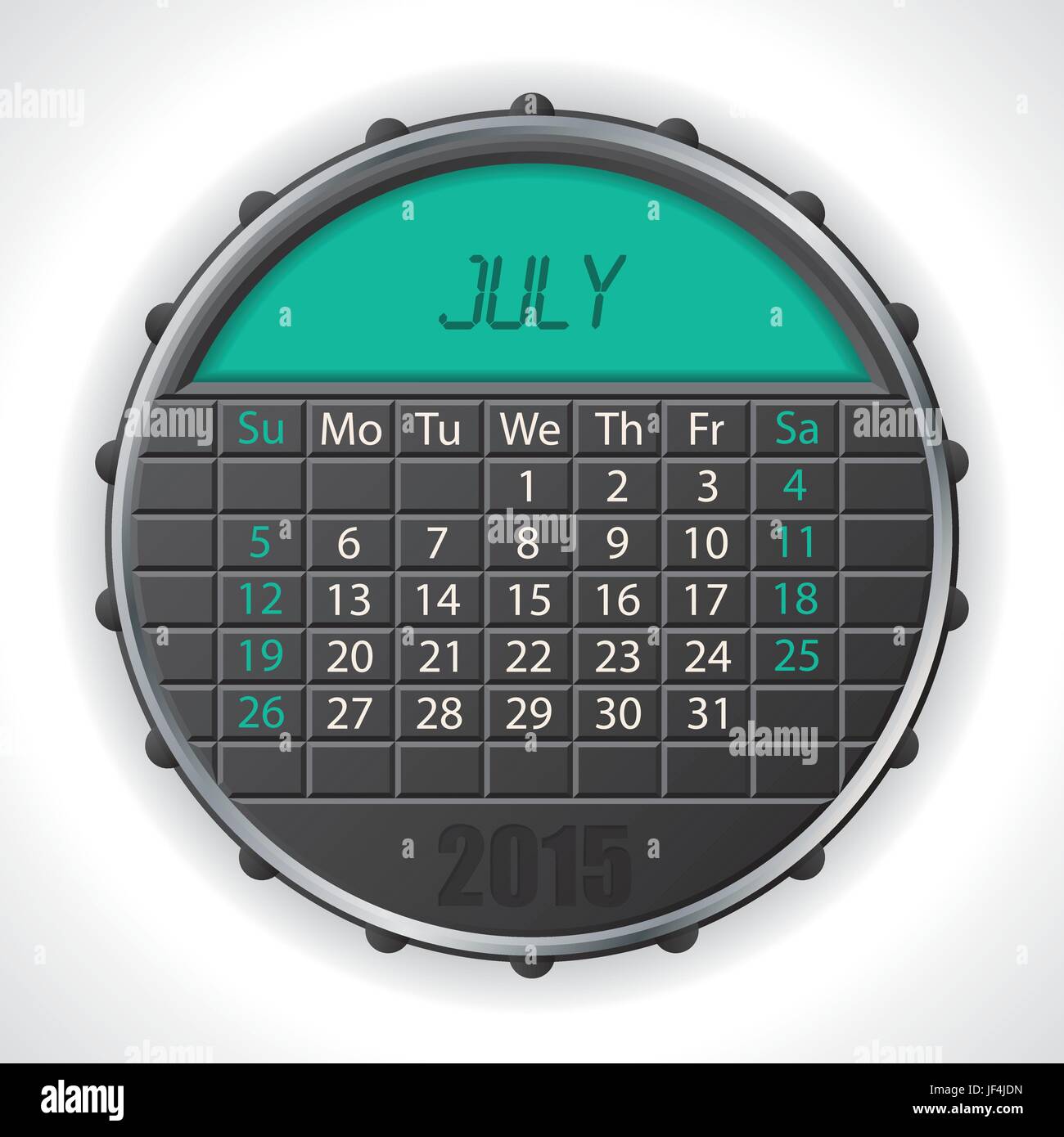 Calendar2015 Stock Vector Images - Alamy