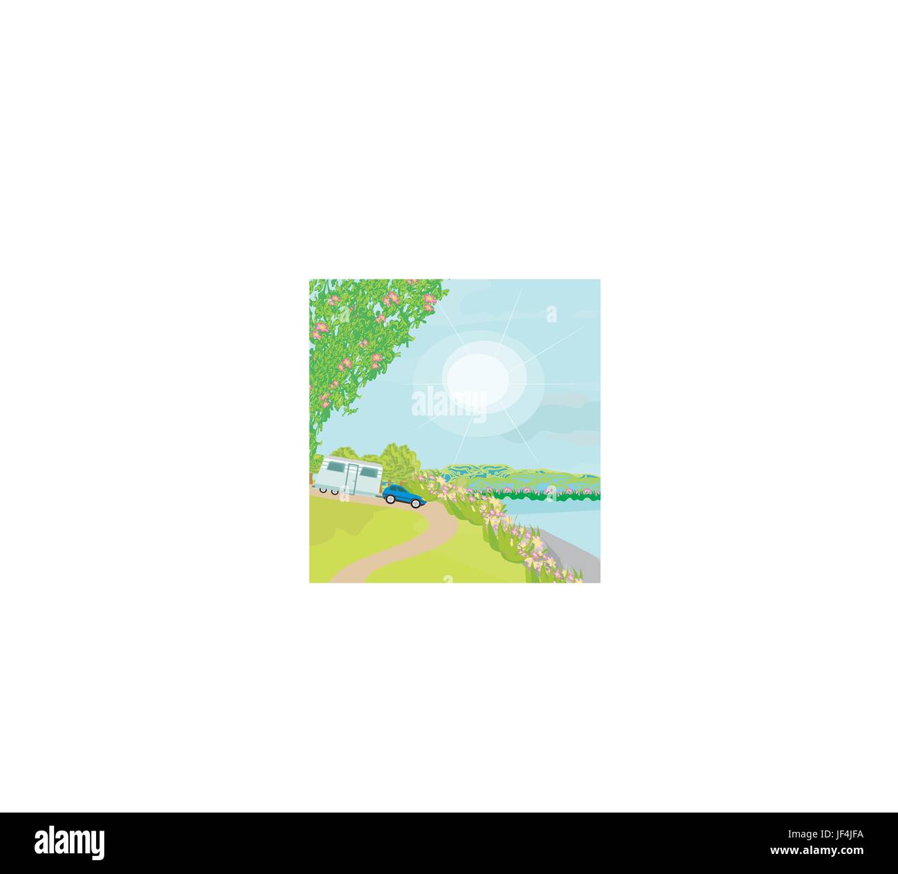 Sea in morning Cut Out Stock Images & Pictures - Alamy