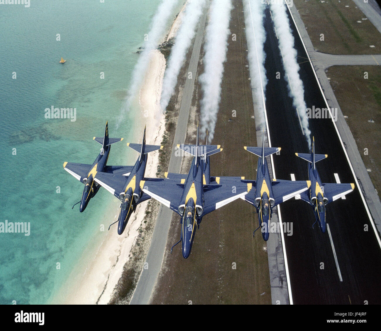Blue angels delta formation hi-res stock photography and images - Alamy