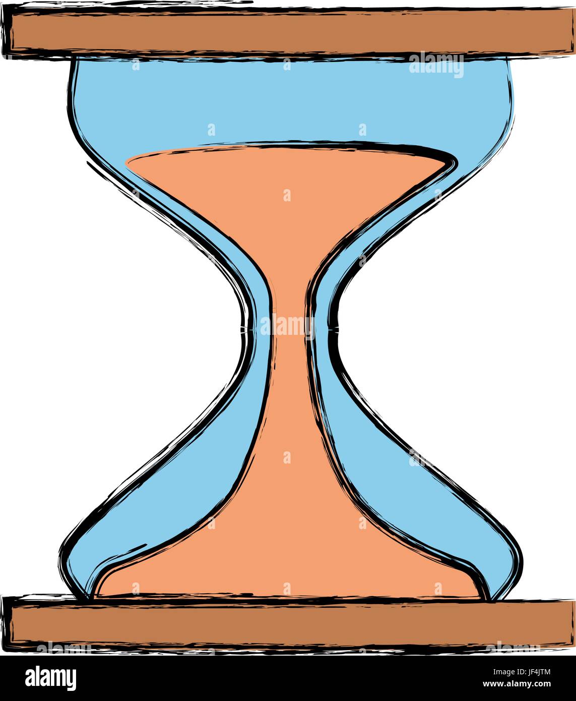 Sand watch draw Stock Vector Images - Alamy