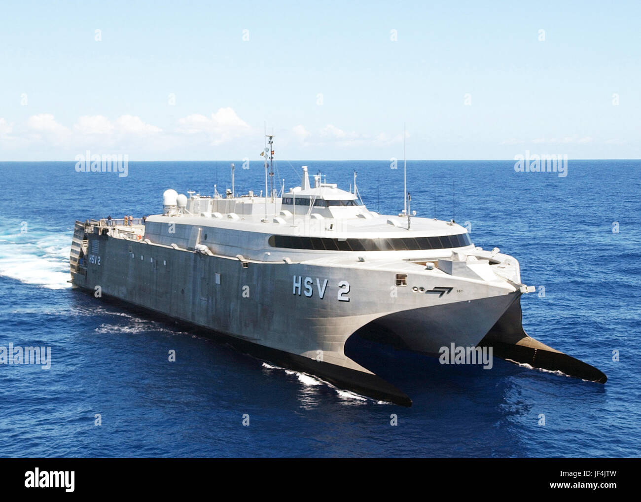 The Navy High Speed Vessel 2 Swift operates off the coast of Hawaii ...