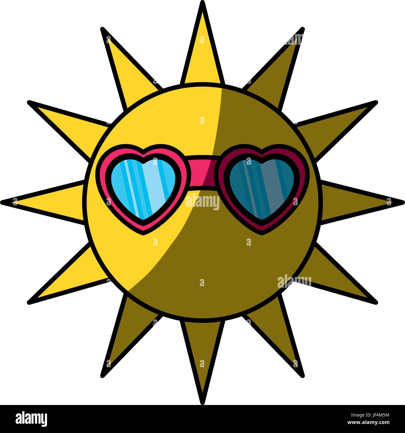 Sun funny cartoon Stock Vector Image & Art - Alamy