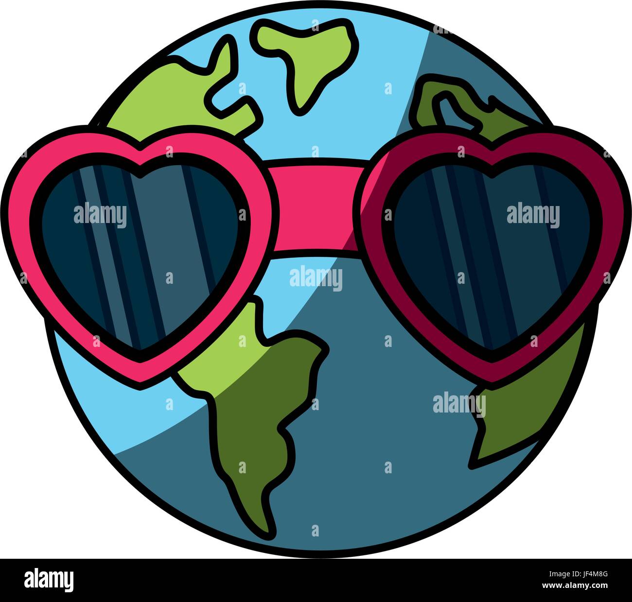 Planet earh cartoon Stock Vector Image & Art - Alamy