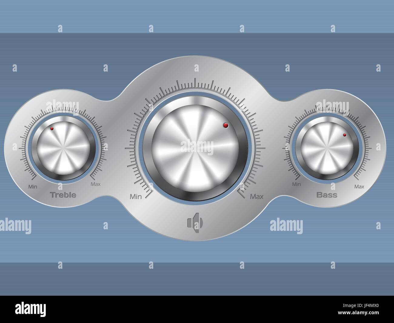 button, technology, audio, metallic, icon, amplifier, volume, blue ...