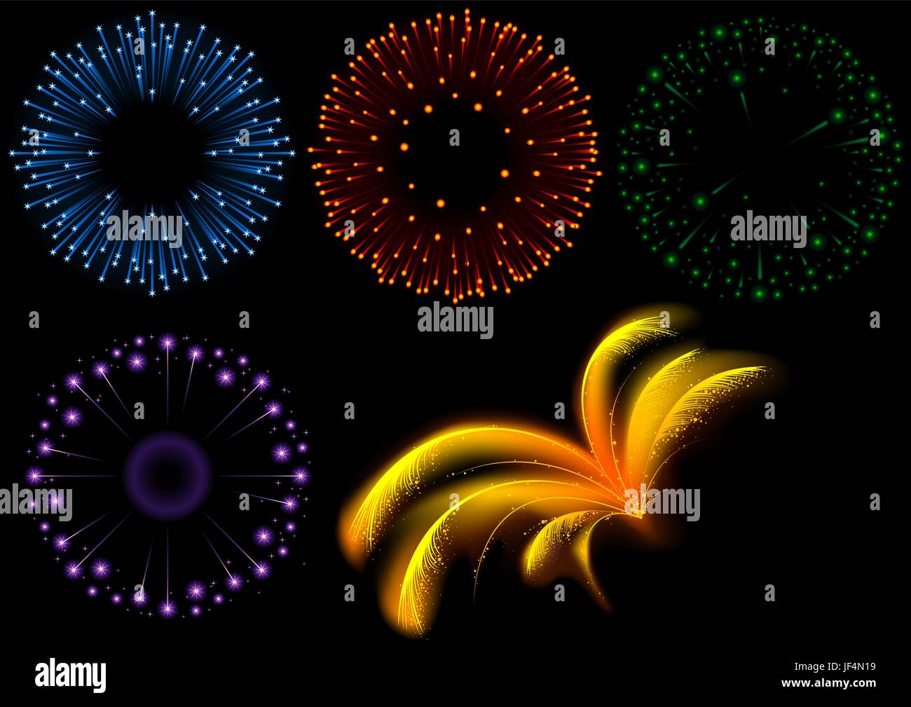 blue, holiday, green, night, nighttime, illustration, party ...